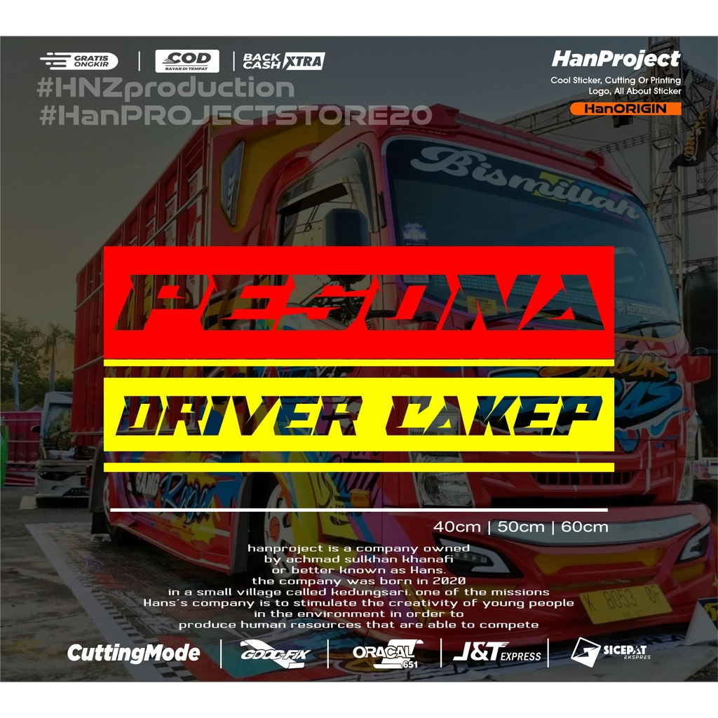 Jual STICKER KACA MOBIL TRUCK DAN PICK UP TERBARU TULISAN "PESONA ...