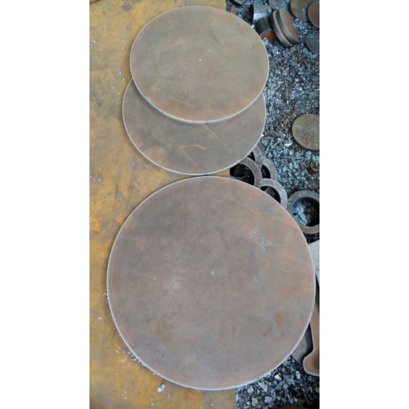 Jual PLAT BULAT DIAMETER 16CM TEBAL3MM SAMPAI 20MM ANEKA VARIAN BENTUK ...