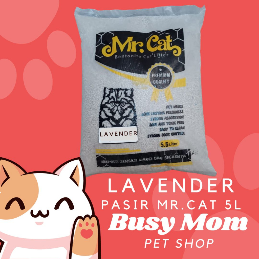 Jual Mr Cat Pasir Kucing Gumpal 5 Liter Bentonite Cat Litter | Shopee ...