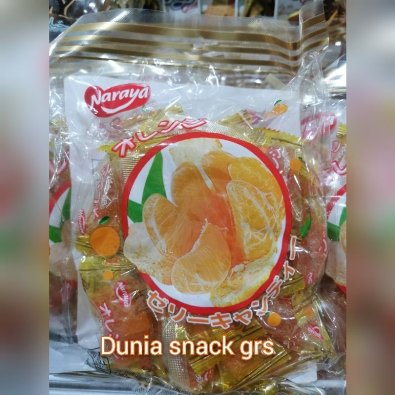 Jual Naraya orange candy jelly/ permen jelly rasa jeruk mandarin ...