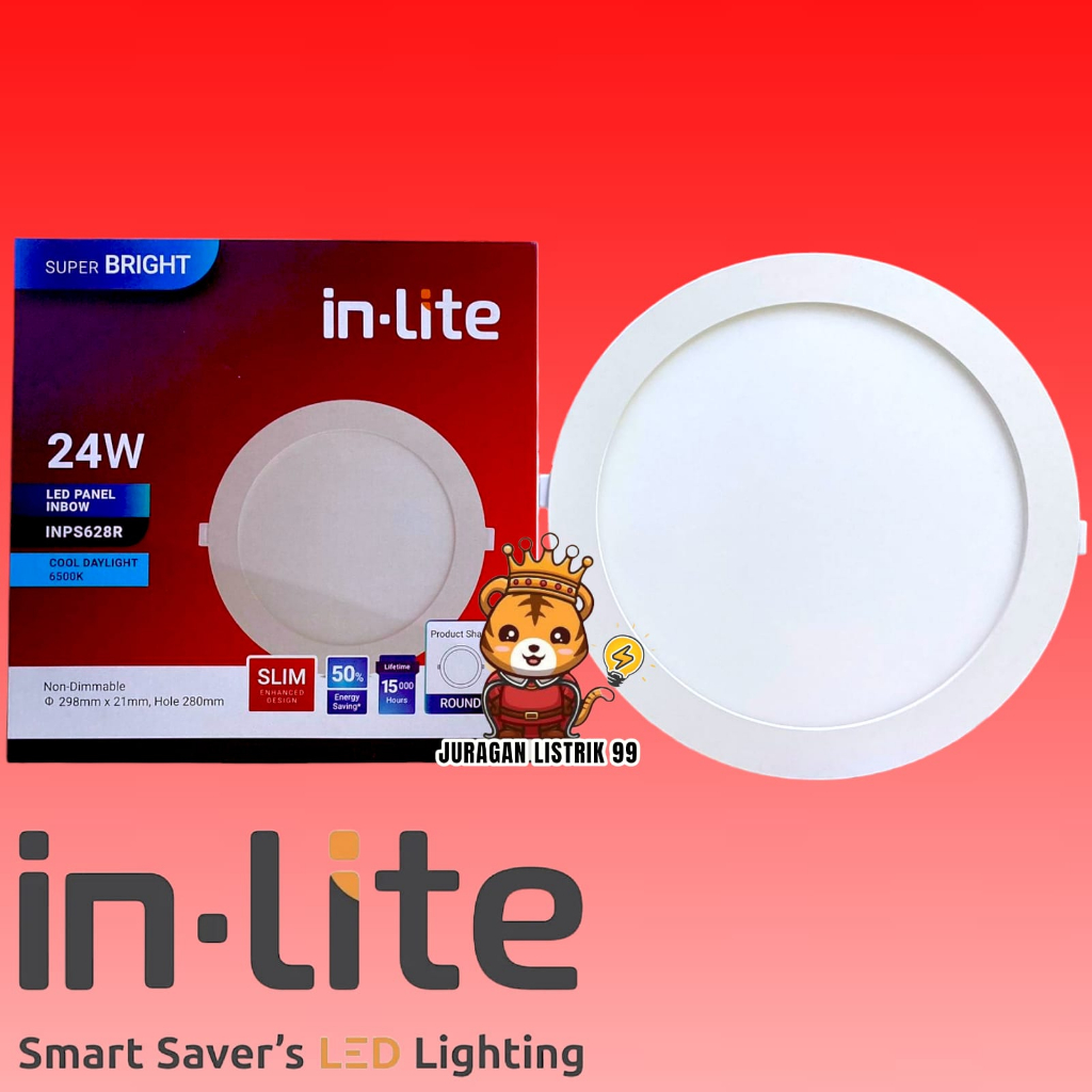 Jual INLITE - DOWNLIGHT PANEL INBOW IB BULAT INPS628R 24WATT ...