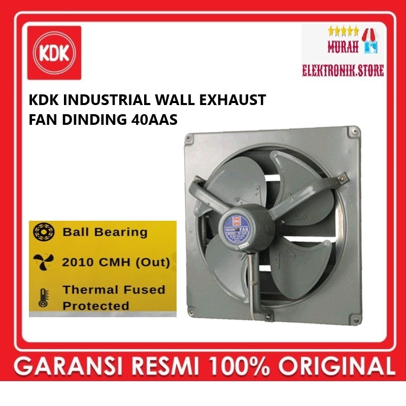Jual KDK INDUSTRIAL WALL EXHAUST FAN DINDING 40AAS 40 AAS 16" BESI | Shopee Indonesia