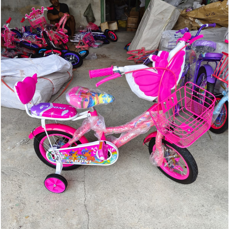 Jual Sepeda Anak Mini 12/16/18 inch Sakoni Kupu-Kupu Ada Musik | Shopee ...