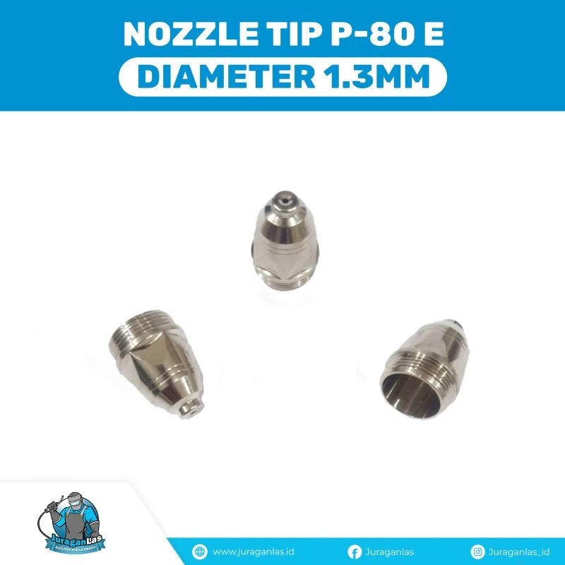 Jual Nozzle tip nozel P-80 diameter 1,3mm E mata Plasma Cutting Cut ...