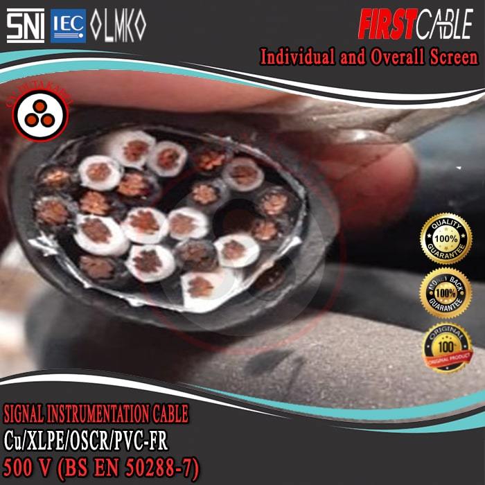 Jual KABEL INSTRUMENT/SIGNAL Cu/XLPE/OSCR/PVC-FR 10x2x0,75 mm2 / 10Px0,75 mm2 | Shopee Indonesia