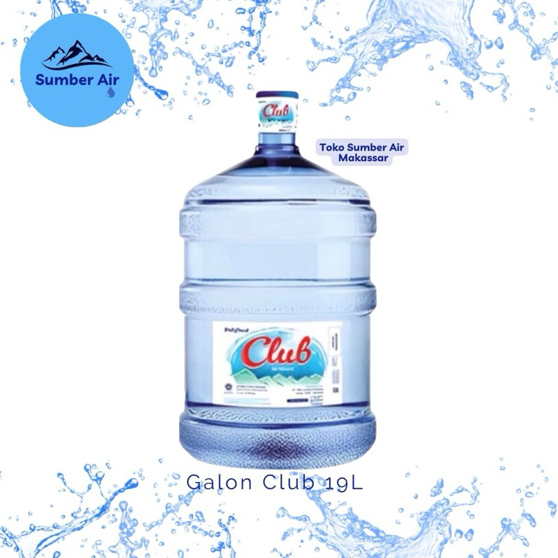 Jual Air Galon Club 19 Liter (Galon baru + isi) | Shopee Indonesia