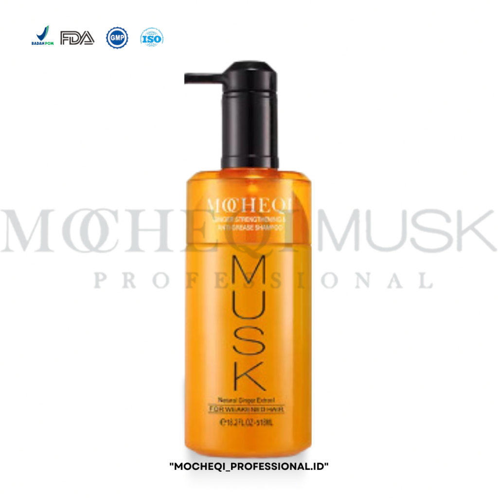 Jual Shampoo Ginger Strengthening & Anti Grease 518ML MOCHEQI MUSK ...