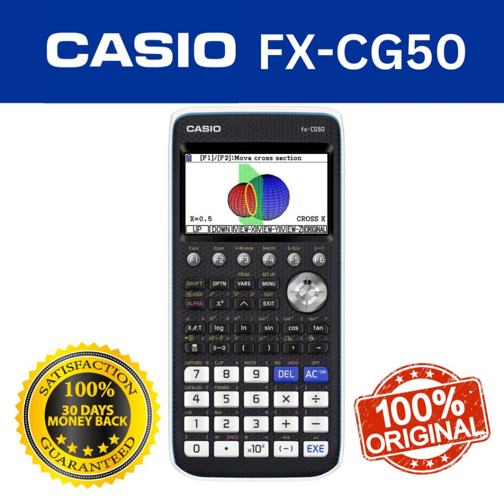 Jual CASIO PRIZM FX-CG50 Color Graphing Calculator,Black & White (BNIB ...