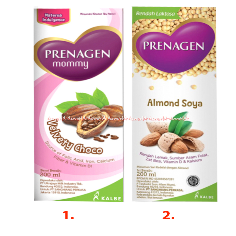 Jual Prenagen Mommy 200ml Susu Pre Nagen UHT Siap Minum Beri Berry Love Almond Barley Soya ...