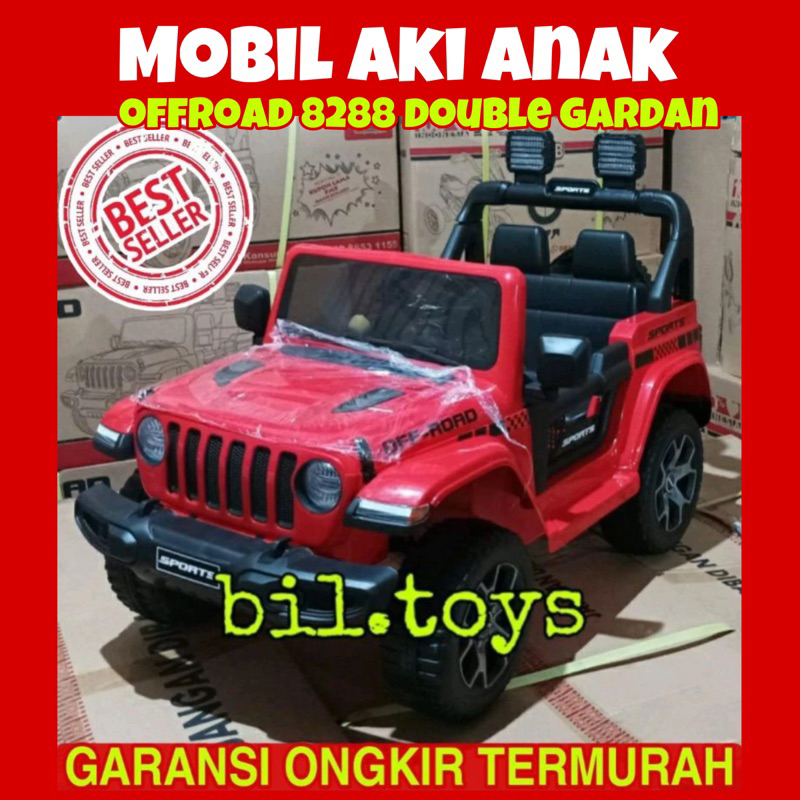 Jual MOBIL AKI ANAK PMB 8288 JEEP OFF-ROAD RUBICON REMOTE MAINAN MOBIL ...