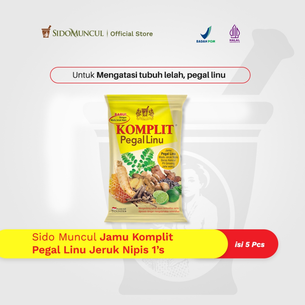 Jual Sido Muncul Jamu Komplit Pegal Linu Jeruk Nipis 20's | Shopee ...