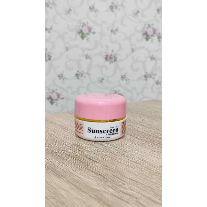 Jual Sunscreen Brightening & Acne cream ( Sunscreen Pink ) | Shopee ...