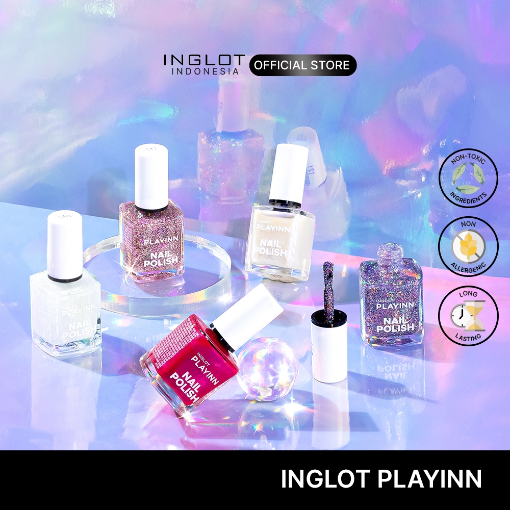 Jual INGLOT PLAYINN Nail Polish Collection - Kutek Glitter, Shimmer ...