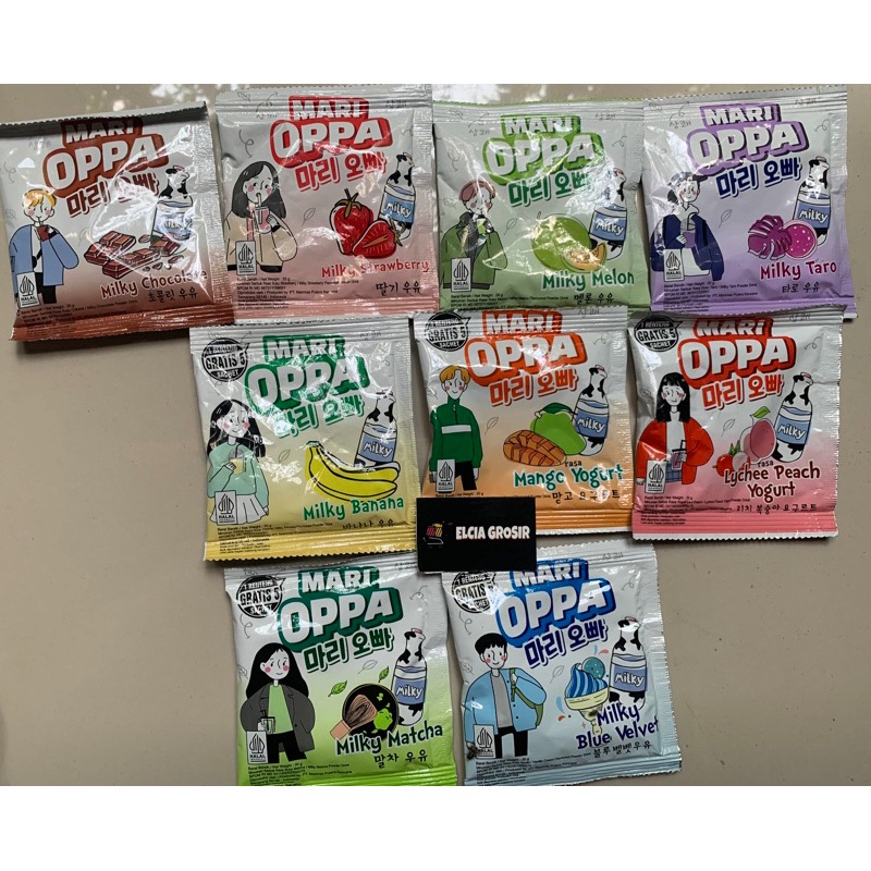 Jual MARIOPPA 10pcs gratis 2pcs / Minuman susu Korea/ MARI OPPA ...