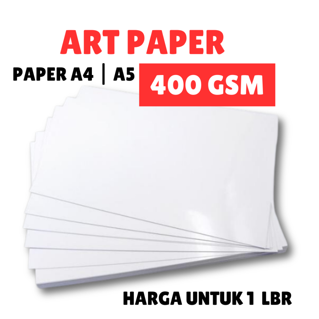 Jual KERTAS ART PAPER A4 & A5 400 GSM | Shopee Indonesia