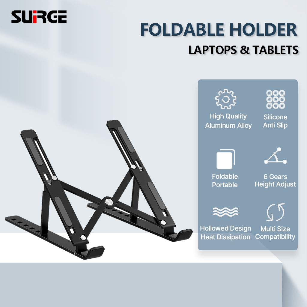 Jual SUIRGE Lipat Laptop Holder Notebook Adjustable Anti Slip Stand ...