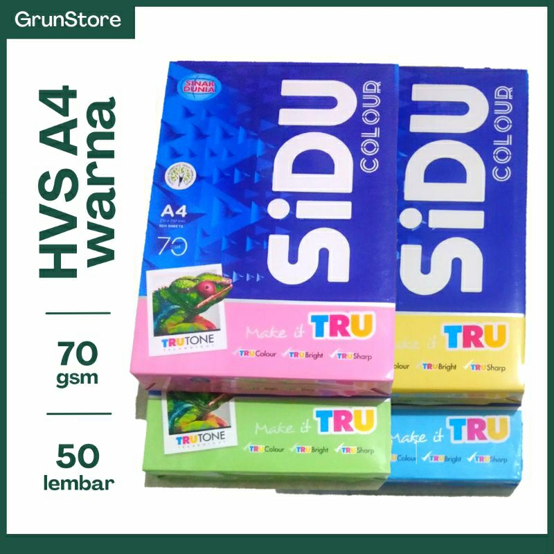 Jual Kertas HVS warna A4 70 gsm / hvs warna A4 70 gsm | Shopee Indonesia