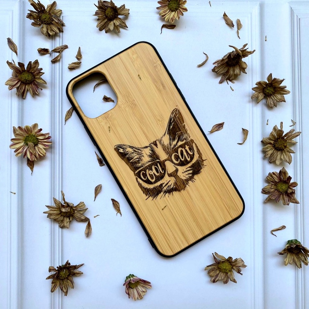 Jual Custom Case Handphone Bambu (Grafir Kucing) | Shopee Indonesia