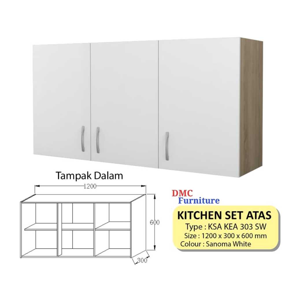 Jual Rak Dapur Kitchen set atas Rak bumbu Lemari sayur KSA 3P | Shopee ...