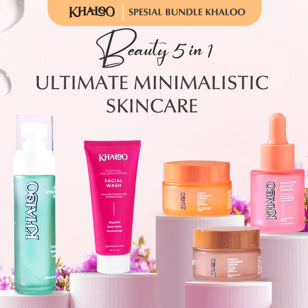 Jual KHALOO BEAUTY SPESIAL BUNDLE 5 IN 1 | ULTIMATE MINIMALISTIC ...