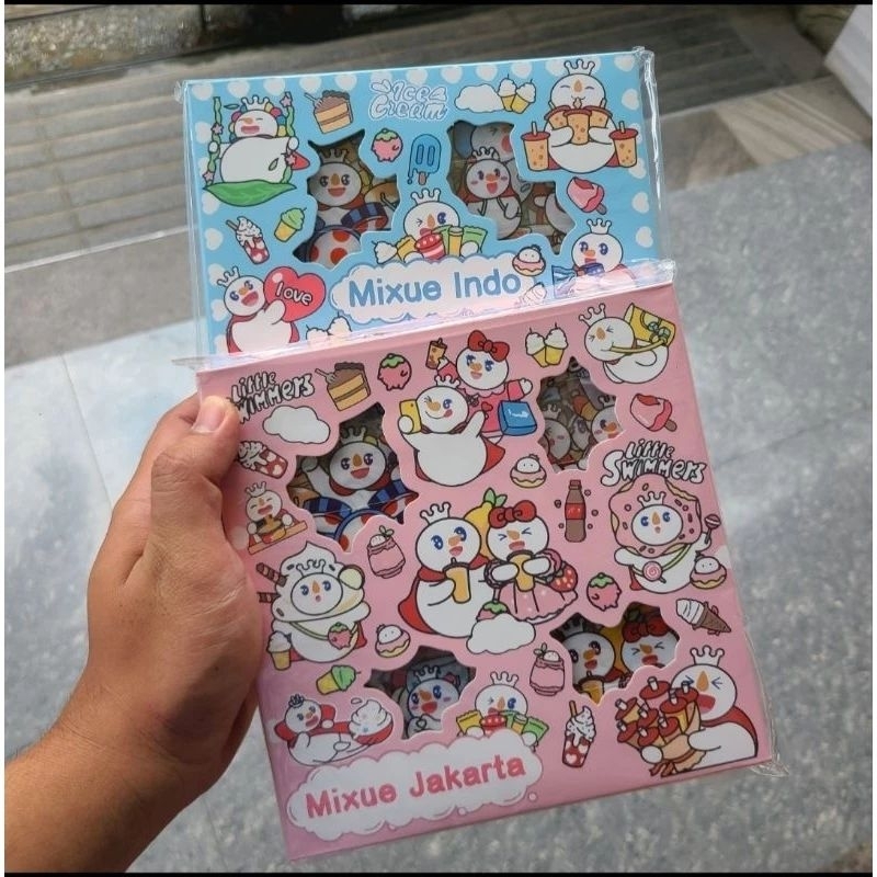 Jual Sticker momo mixue viralll isi 100pc / sticker momo barbie isi ...