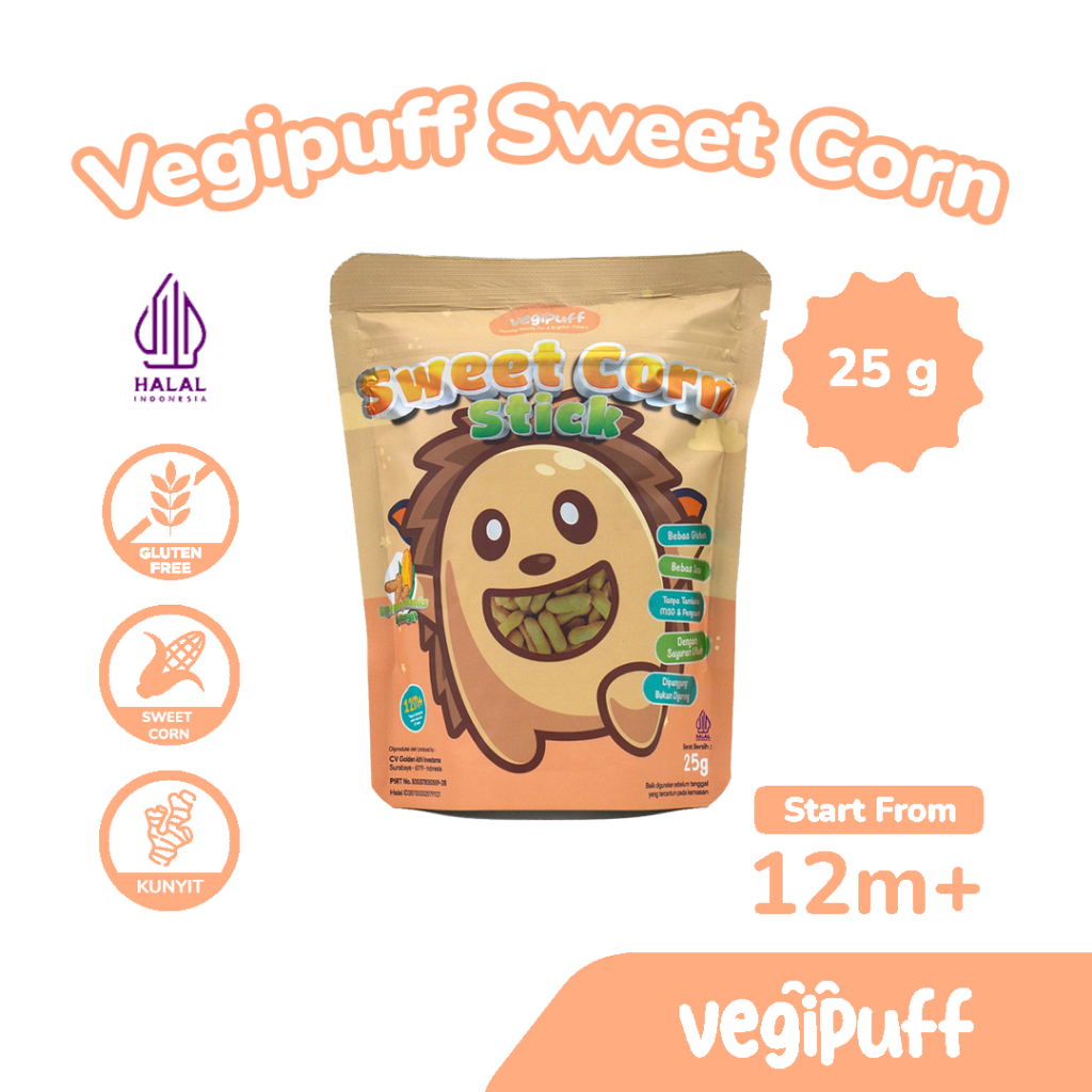 Jual Vegipuff Sweet Corn Stick 25 G Cemilan Snack Sehat Organik Anak ...