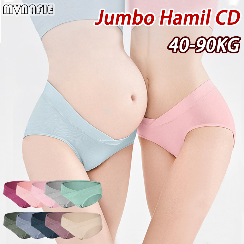 Jual Celana Dalam Hamil Jumbo CD Hamil Anti Bakteri Maternity Katun Briefs Elastis Seamless Low ...