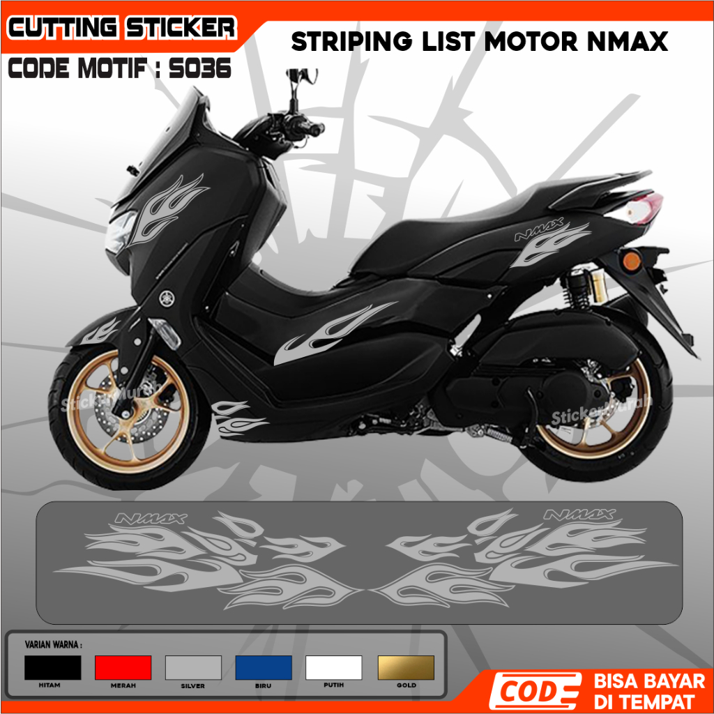 Jual STICKER LIST MOTIF API MOTOR NMAX STICKER TERBARU MOTIF API MOTOR ...
