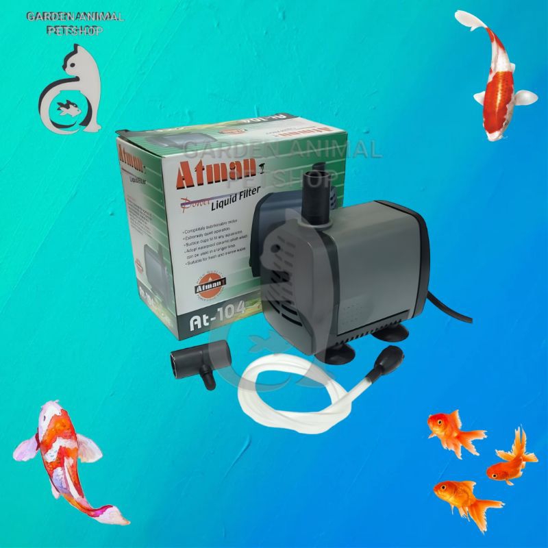 Jual Pompa Aquarium/Kolam ikan Atman AT-104 | Shopee Indonesia