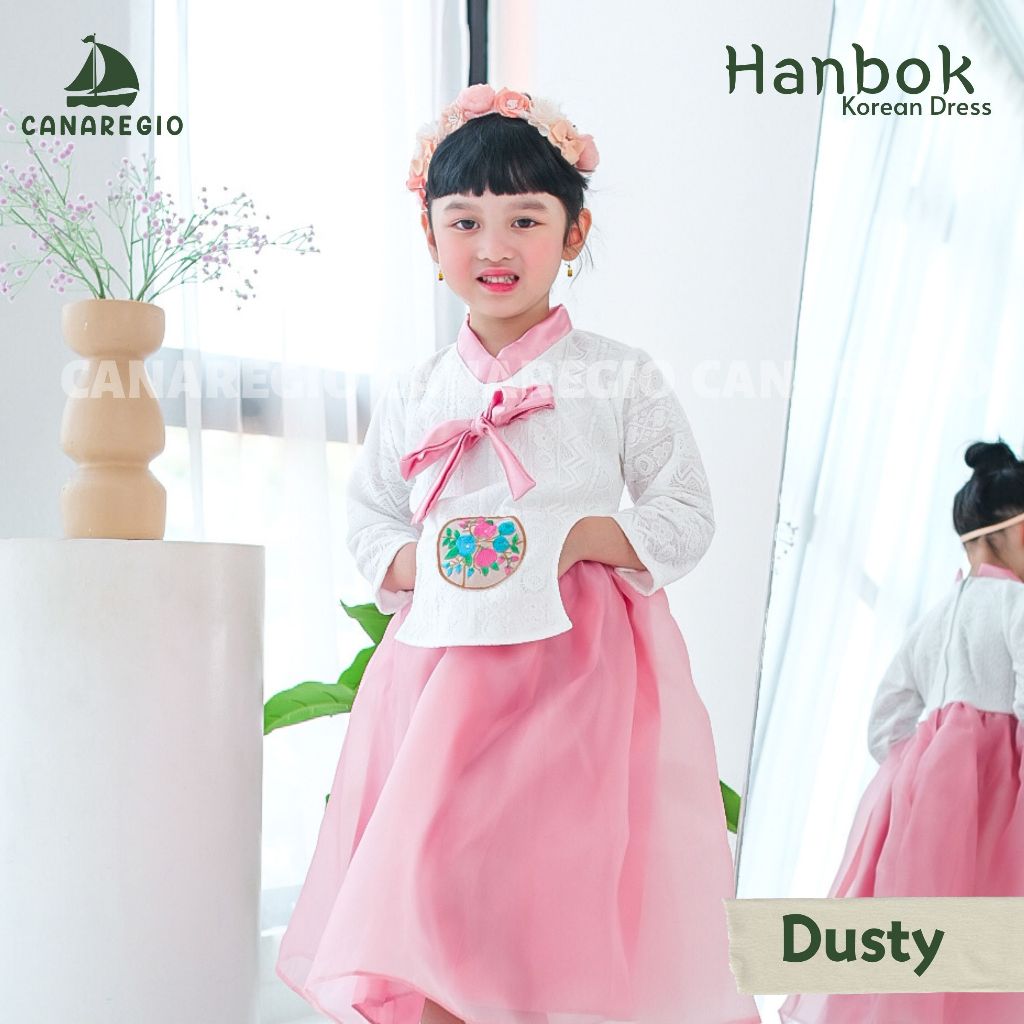 Jual Hanbok Anak Korea BROCADE Rok Organza Dress Hanfu | Shopee Indonesia