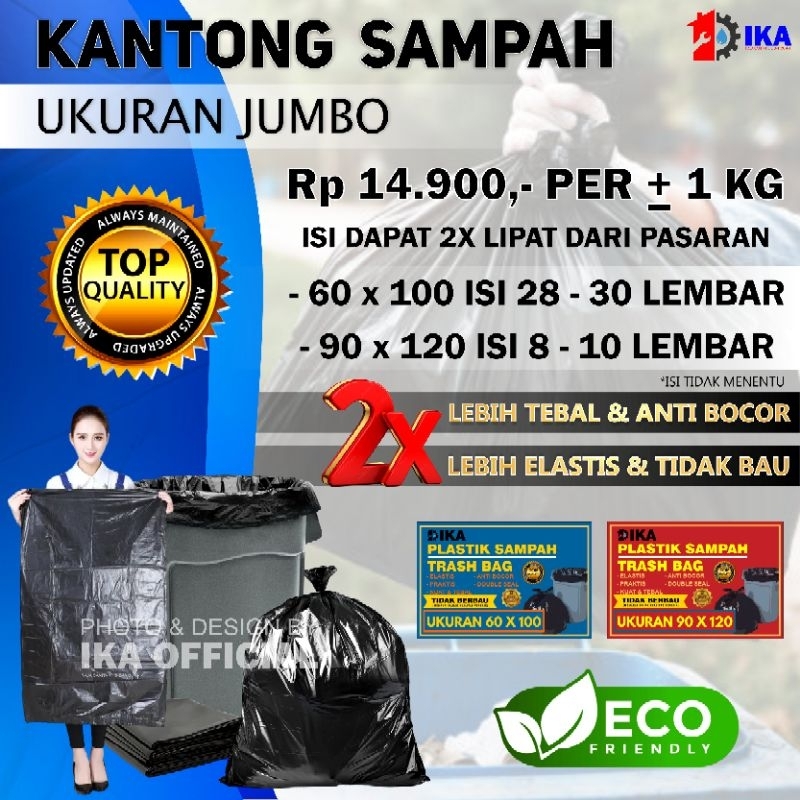 Jual ( Ready Stock / harga 1 pack) HD sampah | Kantong Plastik Sampah Hitam - Trash Bag/Trashbag ...