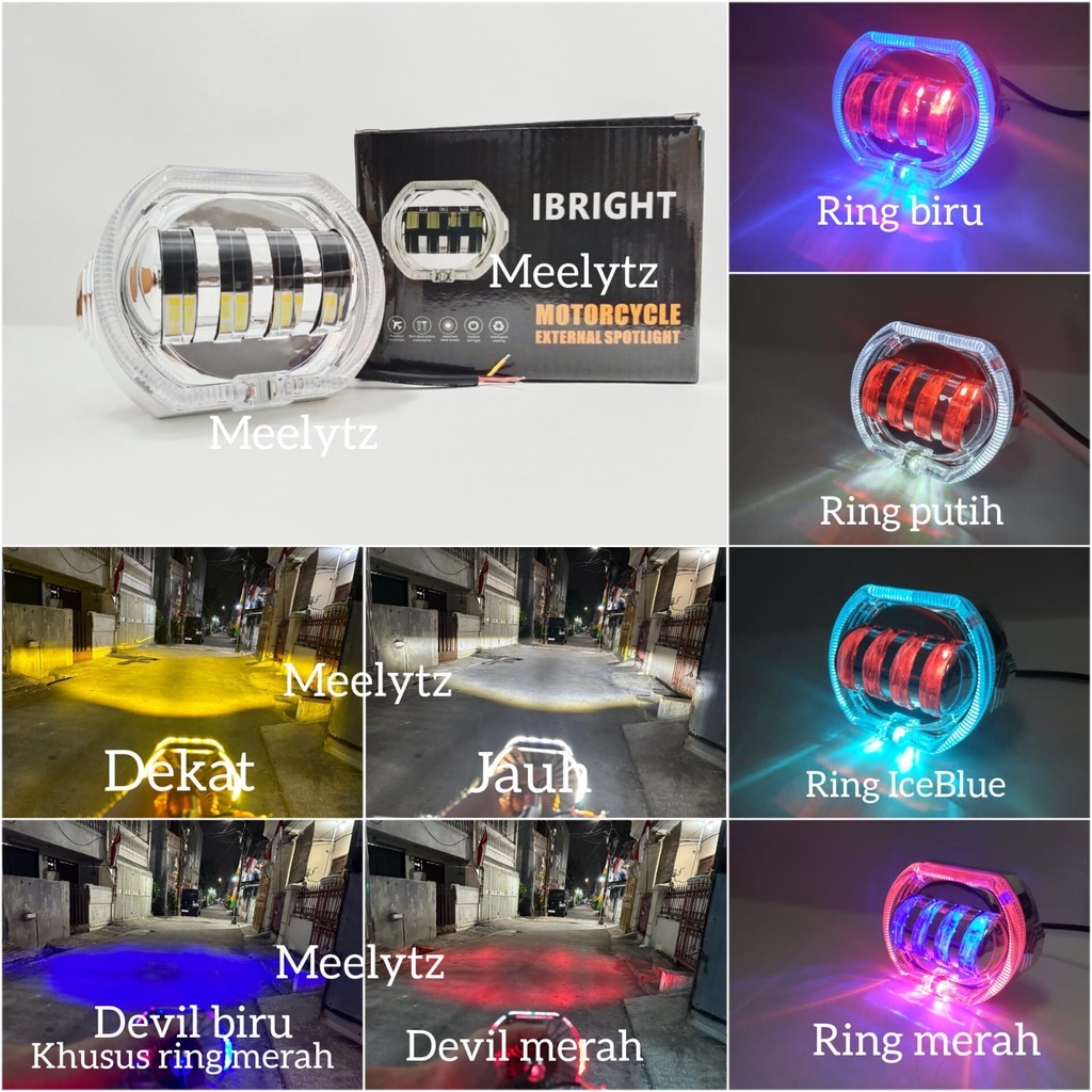 Jual Lampu tembak Daymaker Biled Projie Biled proji Biled 4 lensa 8D ...