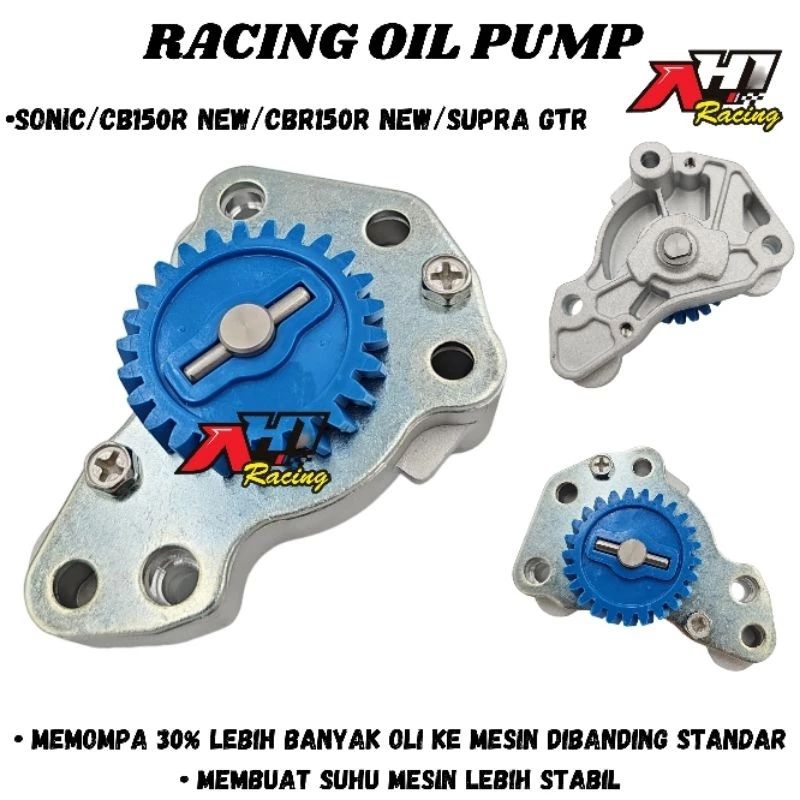 Jual POMPA OLI RACING OIL PUMP HI FLOW AH1 SONIC - NEW CB150 R - NEW CBR150 R - SUPRA GTR 150 ...