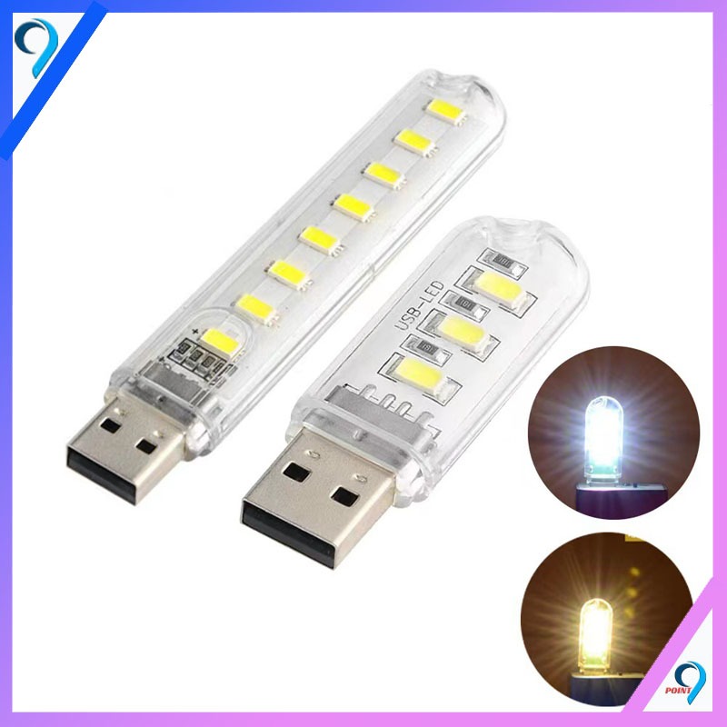 Jual Lampu mini LED USB 3LED /8LED 5V LED Night Light Reading lamp Desk Book | Shopee Indonesia