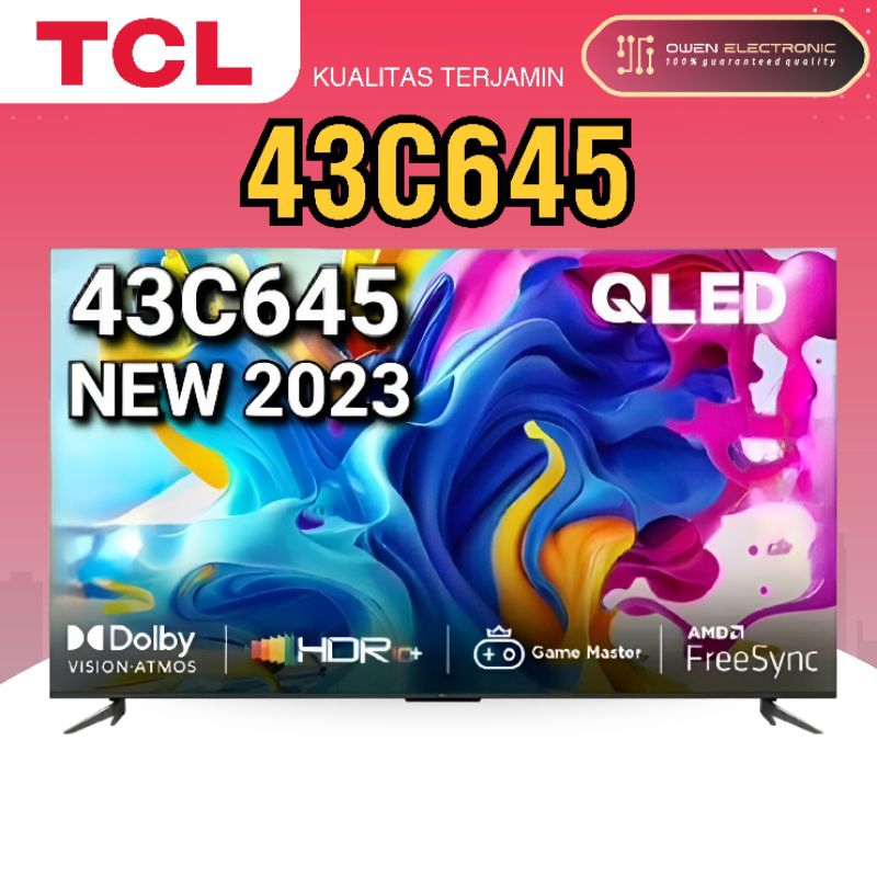 Jual TCL 43 inch QLED Google TV 4KUHD- HDR 10+-Dolby Atmos&Vision ...