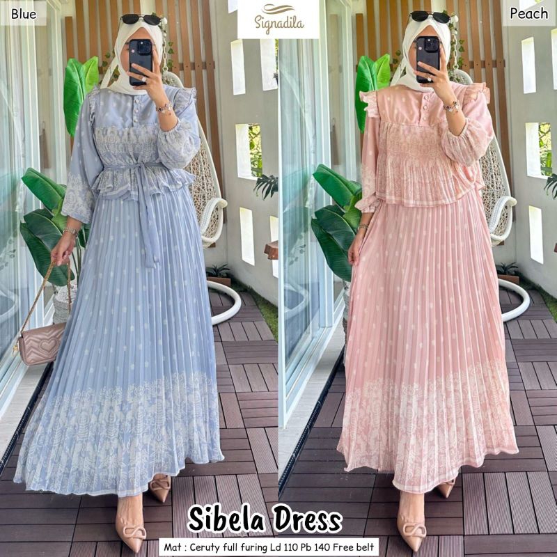 Jual SIBELA DRESS CERUTI PREMIUM by SIGNADILA | Shopee Indonesia
