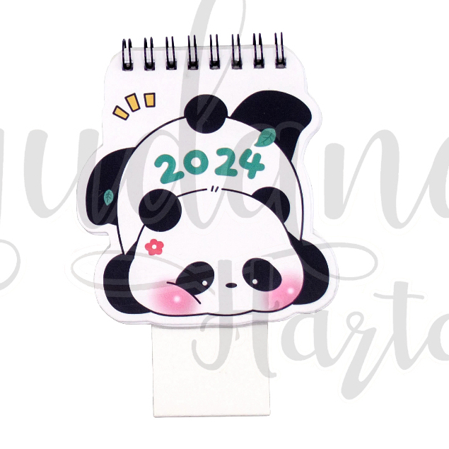 Jual Kalender Meja 2024 Panda Calender Duduk Motif Panda Bentuk GH ...