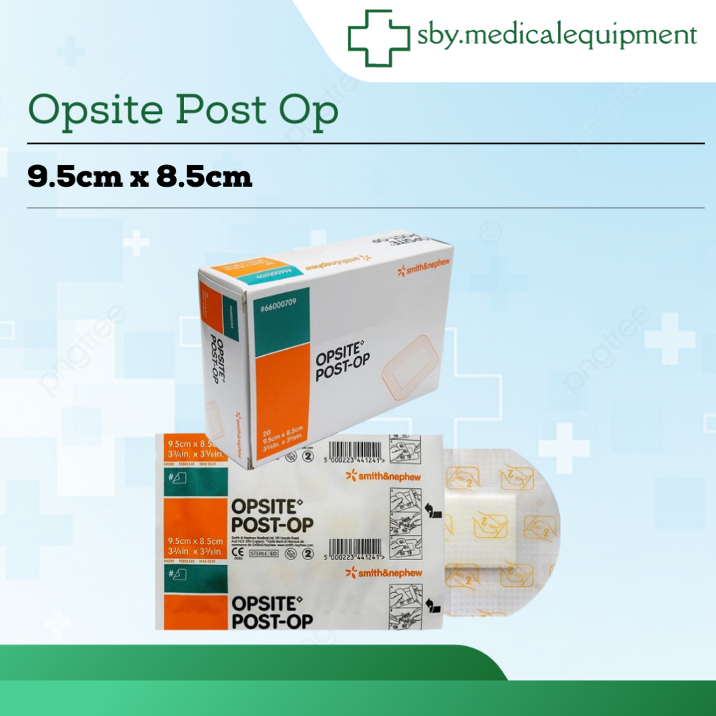 Jual Opsite Post Op 9.5cm x 8.5cm Plester Luka Operasi Transparan Tahan ...
