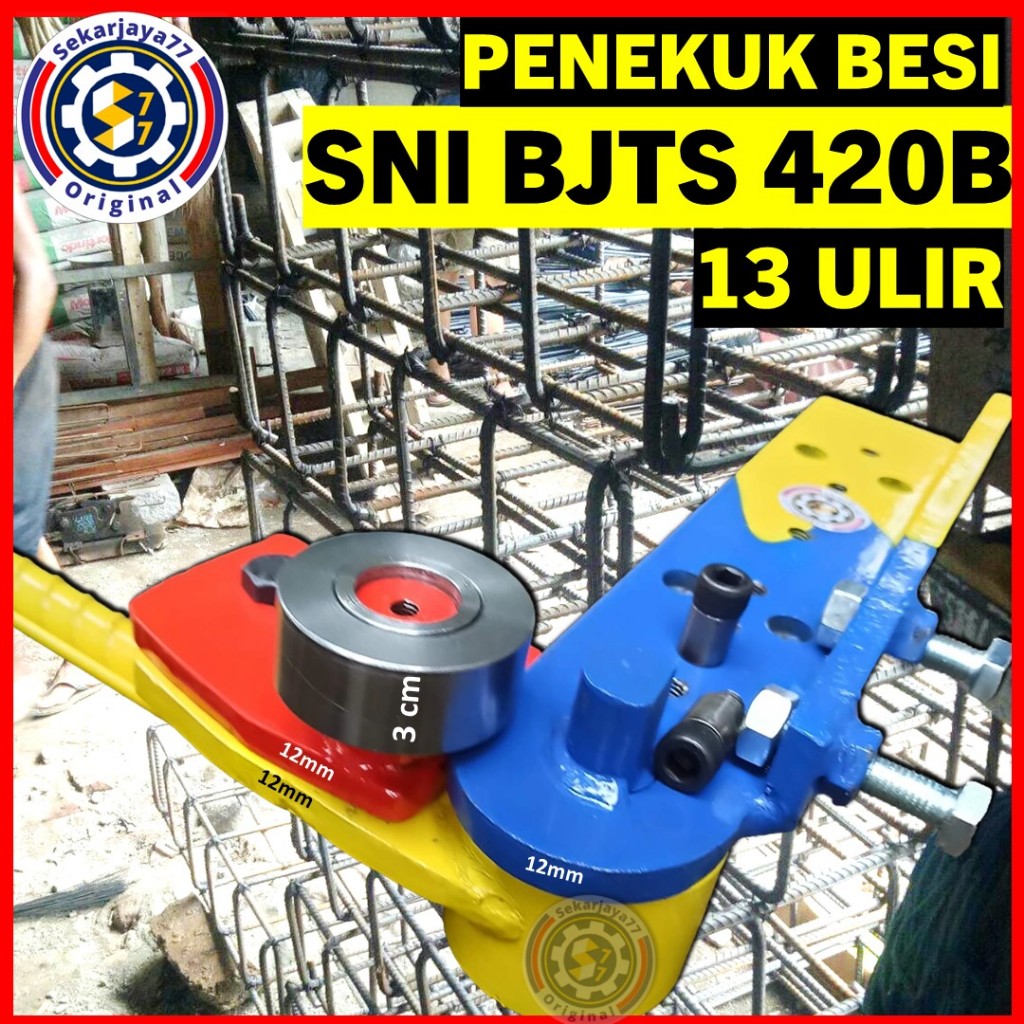 Jual Pembengkok Besi Beton SNI BJTS 420B 13mm 13D 13 ulir Sekarjaya77 ...