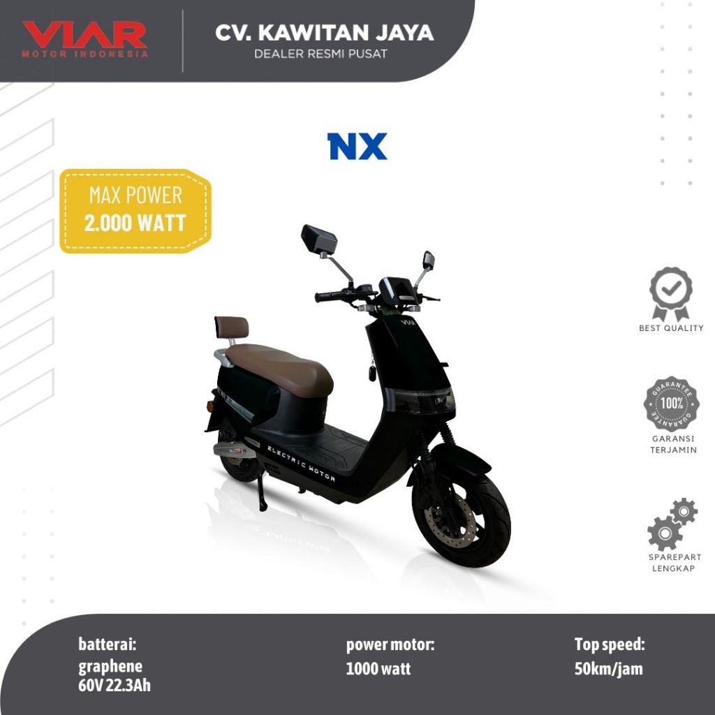 Jual MOTOR LISTRIK VIAR NX - GARANSI RESMI VIAR | Shopee Indonesia