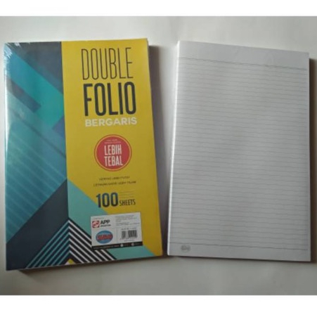 Jual KERTAS FOLIO BERGARIS I DOUBLE FOLIO ISI 100 LEMBAR | Shopee Indonesia