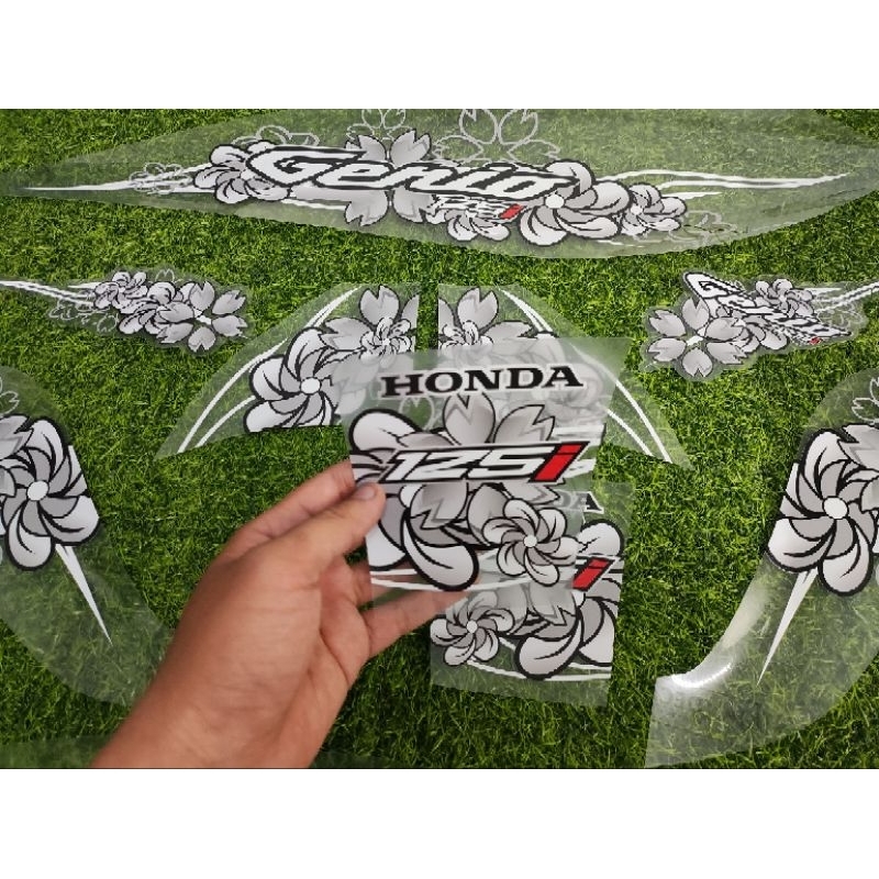 Jual STRIPING STICKER TRANSPARAN HONDA GENIO DESIGN BUNGA | Shopee ...
