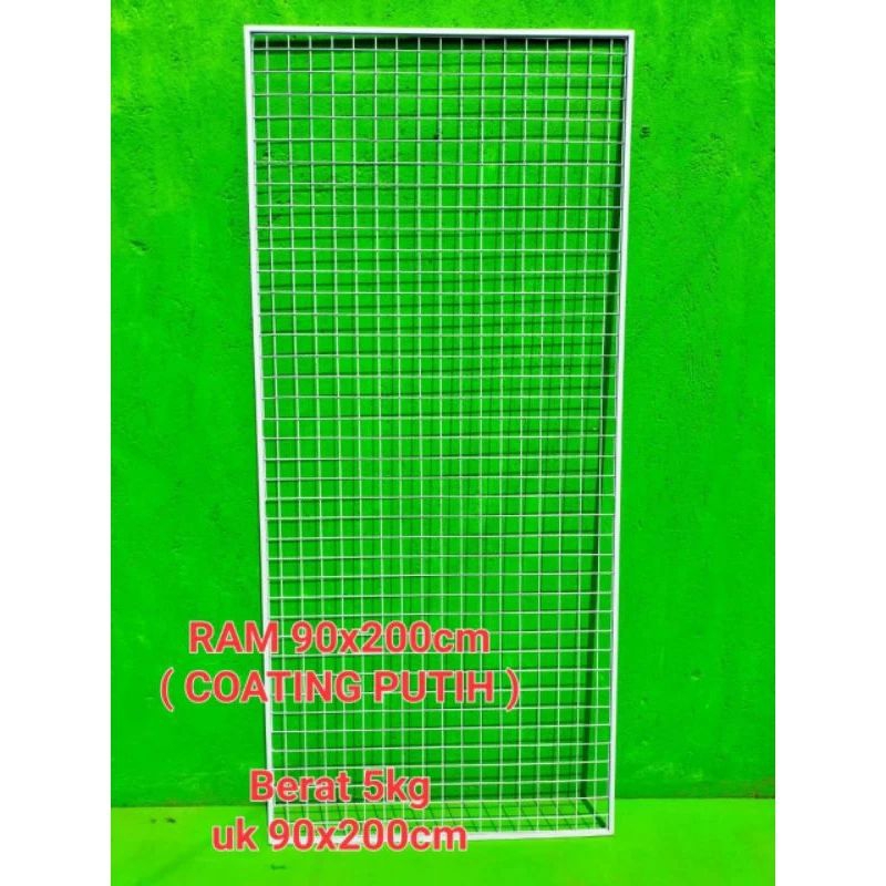 Jual Jaring Ram Bingkai Besi Tebal 90x200 Kawat Ram Display | Shopee ...
