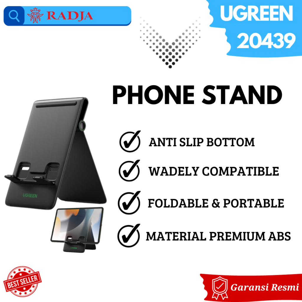 Jual Ugreen Desktop Stand Holder Tablet Phone Lipat Adjustable 20439 ...