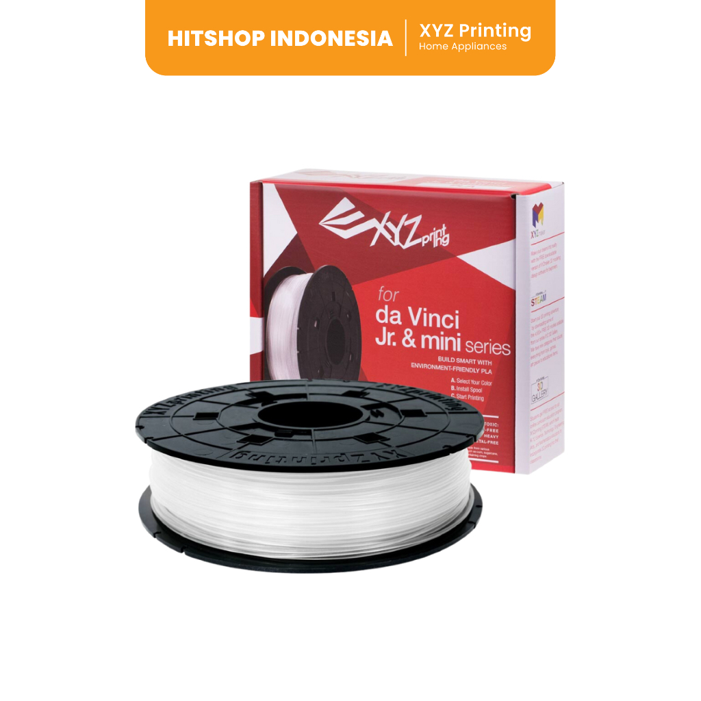 Jual XYZ Filament PLA Clear Nature - Filament Bahan 3D Printing ...