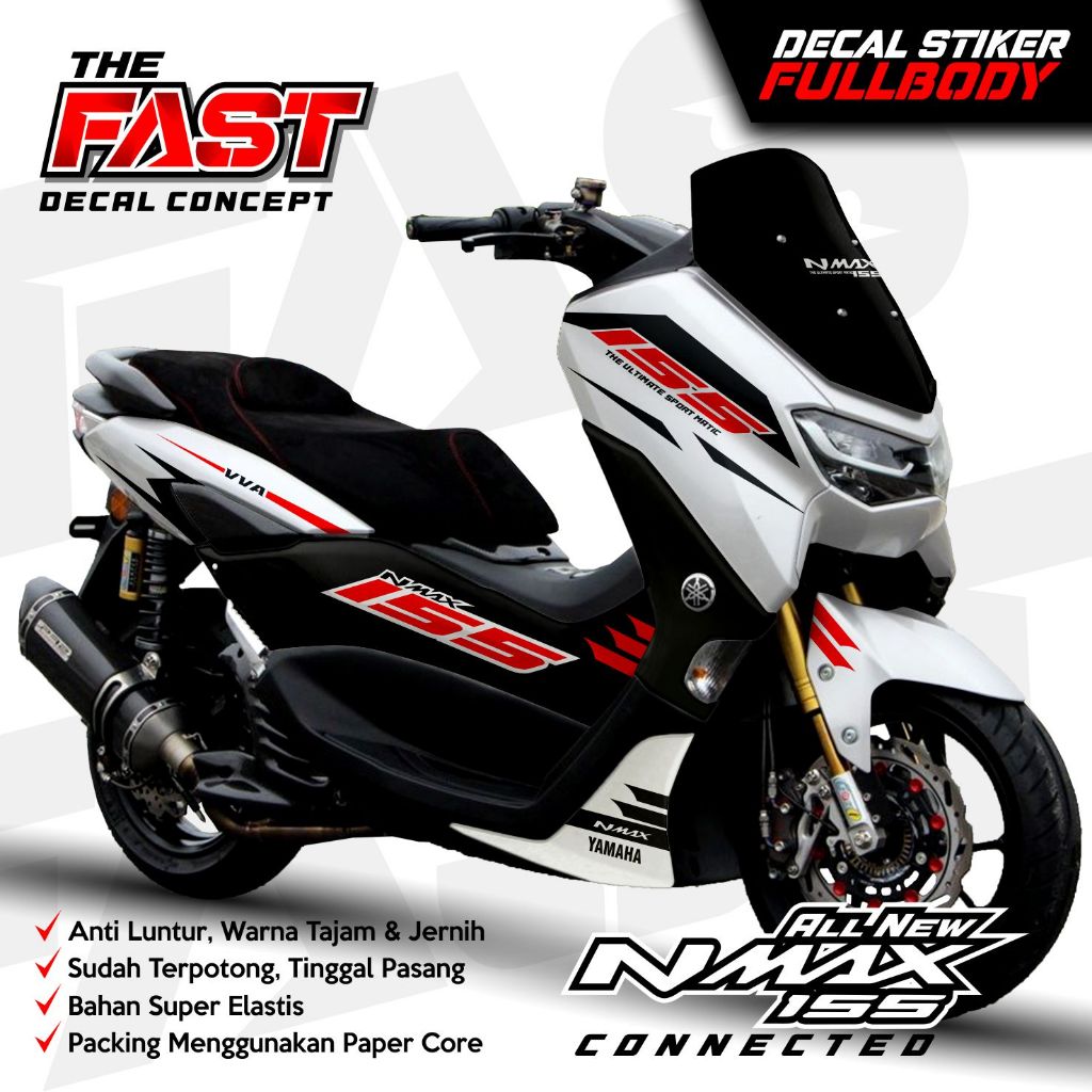 Jual TERBARU Decal Sticker Yamaha Nmax 155 New Fullbody Simpel Fast COD ...