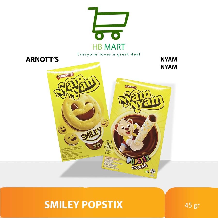 Jual NYAM-NYAM SMILEY SANDWICH CHOCOLATE Nyam Nyam Nyamnyam Smile ...