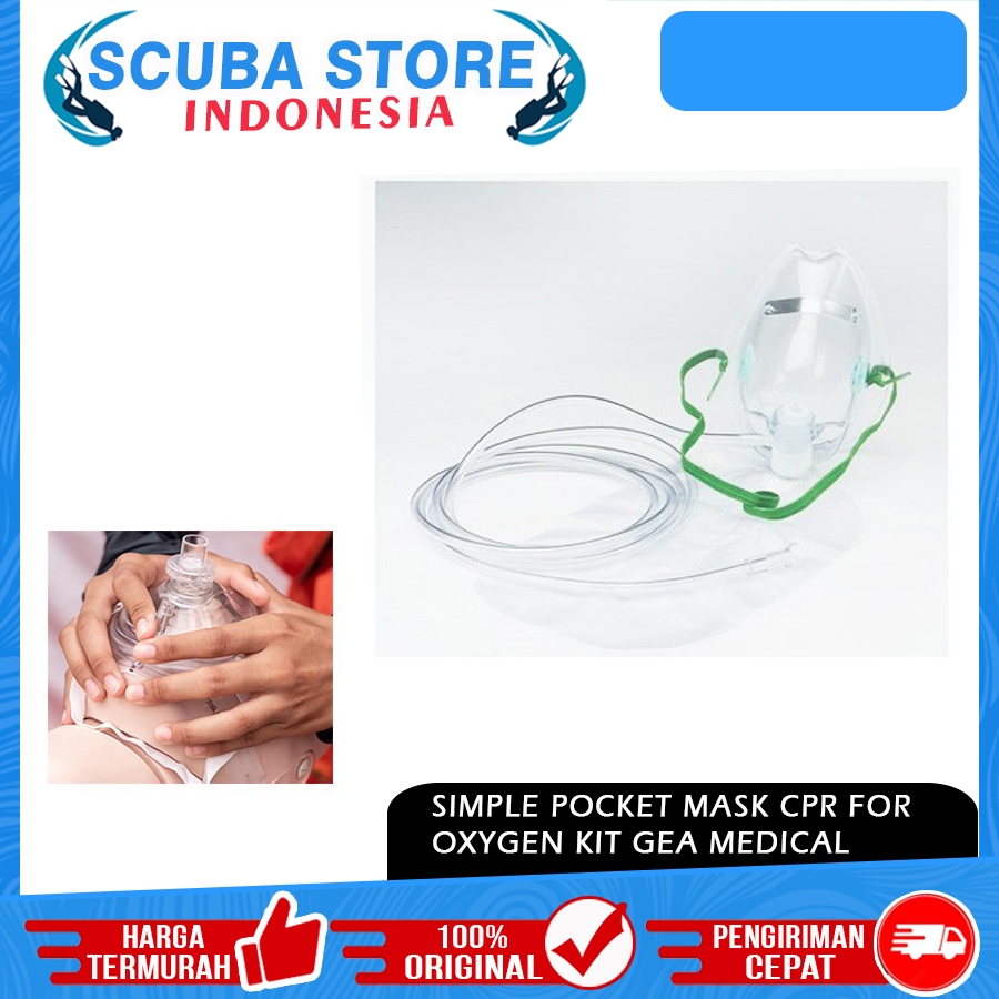 Jual Simple Masker CPR Emergency Oxygen Kit Mask Resuscitation Darurat ...