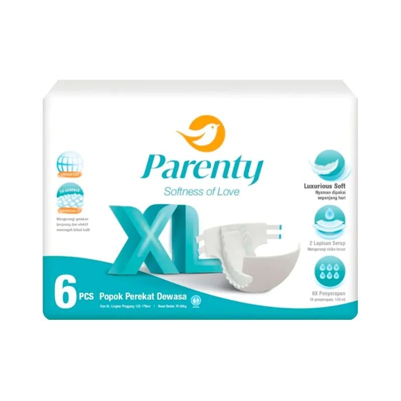Jual Parenty Adult Diapers Soft / Popok Celana Dewasa | Shopee Indonesia