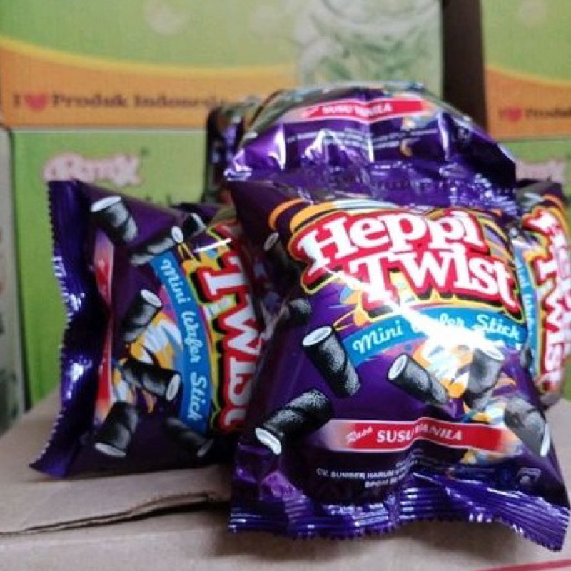 Jual MIN 1 DOS | SNACK CHIKI JAJAN DOREMI HAPPY TWIST TWISTER VANILLA ...